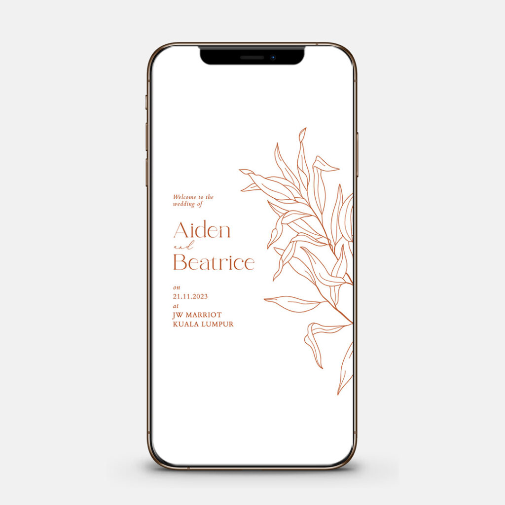 Line Art I Digital Invitation - Joyvite - Digital Wedding Invitation & RSVP