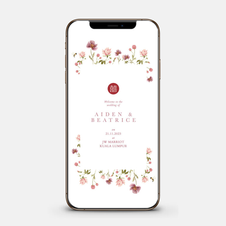 Roseate Digital Invitation - Joyvite - Digital Wedding Invitation & RSVP