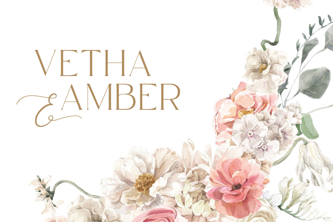 Wedding Invitation - Vetha & Amber