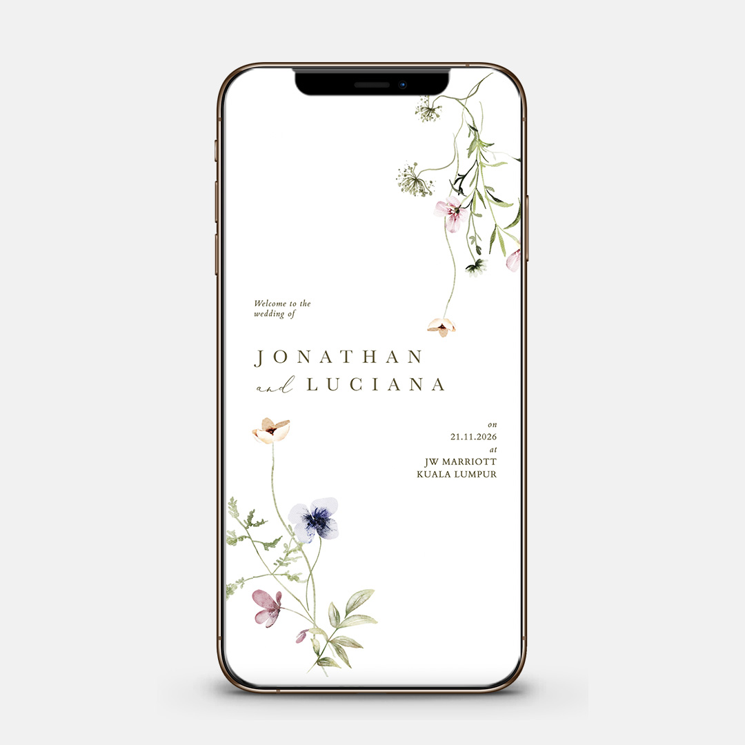 Sommer Digital Invitation - Joyvite - Digital Wedding Invitation & RSVP
