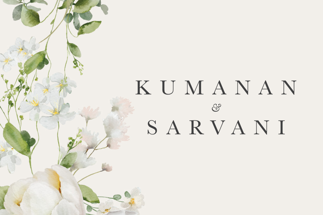 Wedding Invitation - Kumanan & Sarvani